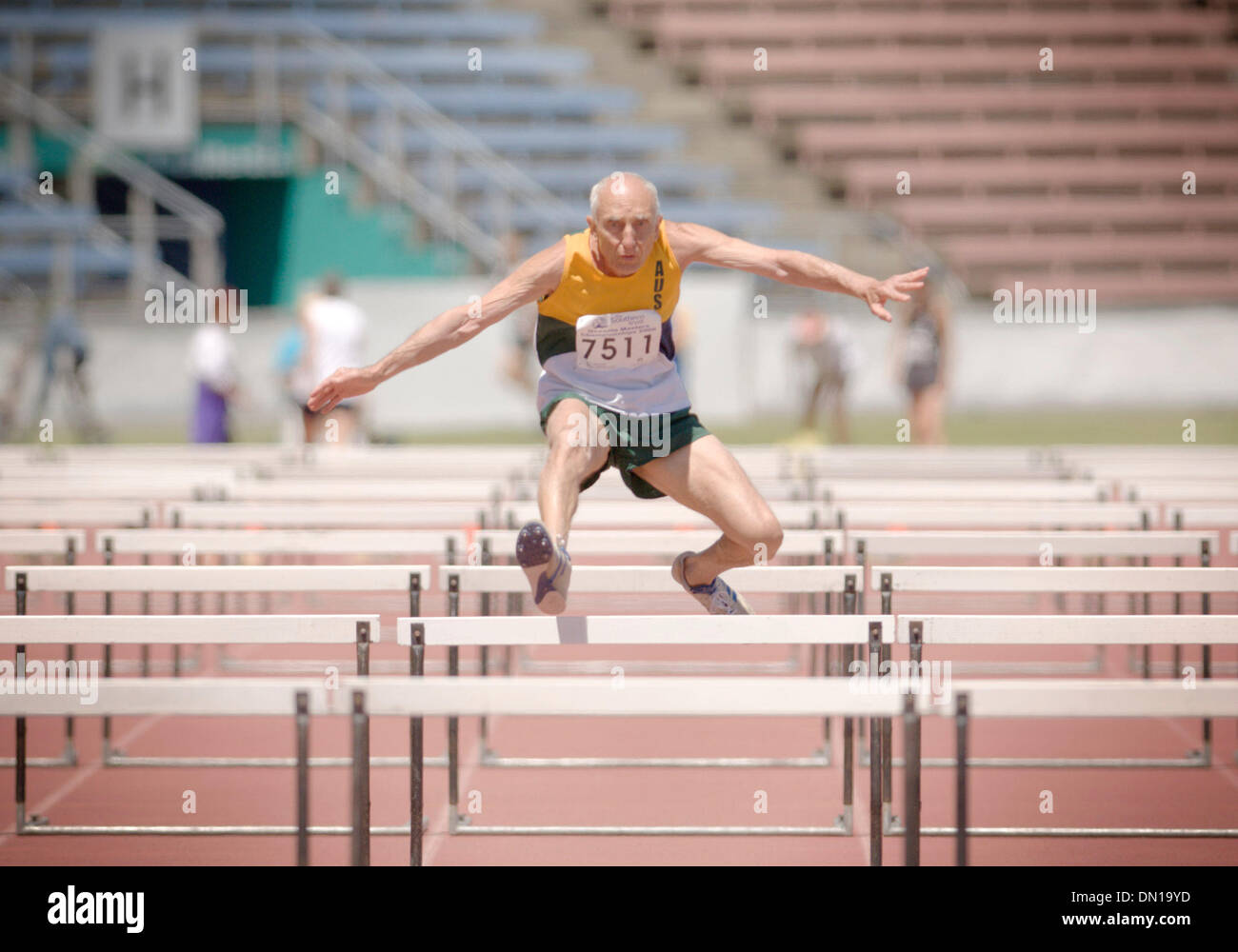 Jan 19, 2006; Christchurch, NEW ZEALAND; RAD LEOVIC, 78, of Australia ...