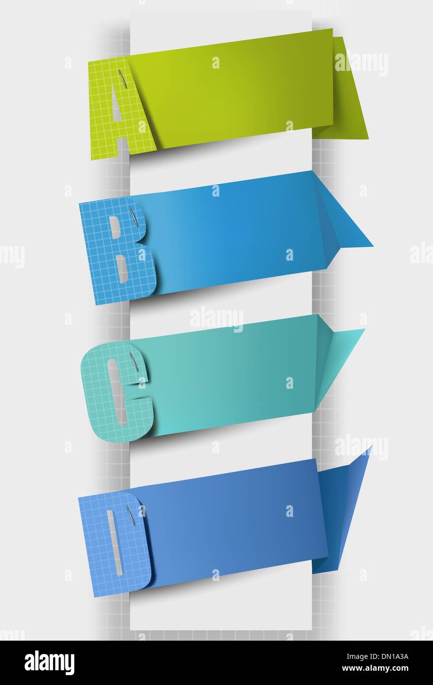 Colorful tags with letters. Vector illustration Stock Vector Image ...