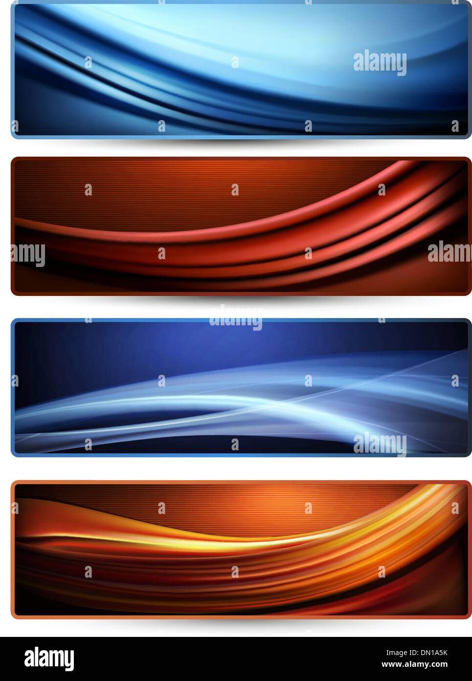 Set of colorful abstract business banners. Vector illustration Stock ...