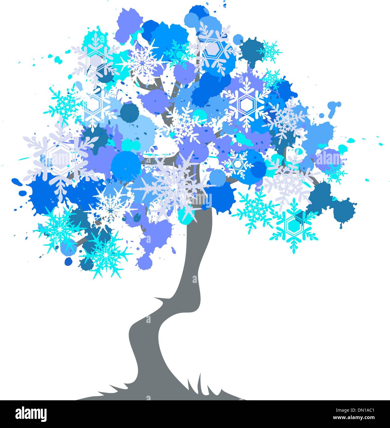 How to winter garden Stock Vector Images - Alamy