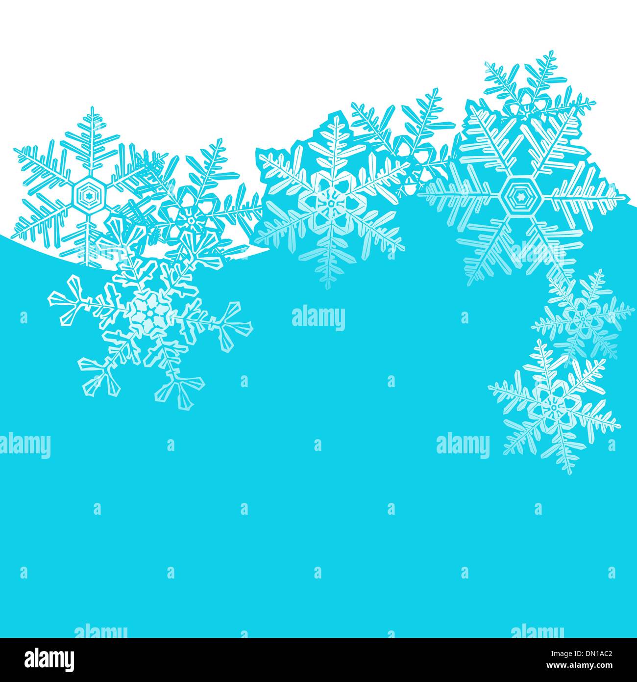 Winter background, snowflakes - vector illustration Stock Vector Image ...