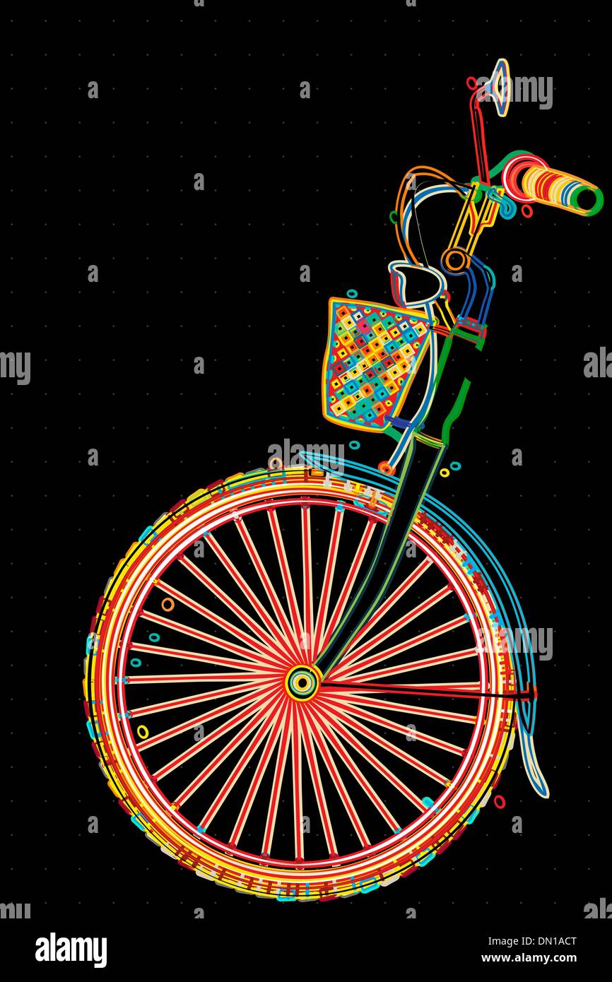 Bicycle retro stylish design illustration Stock Vector Images - Alamy