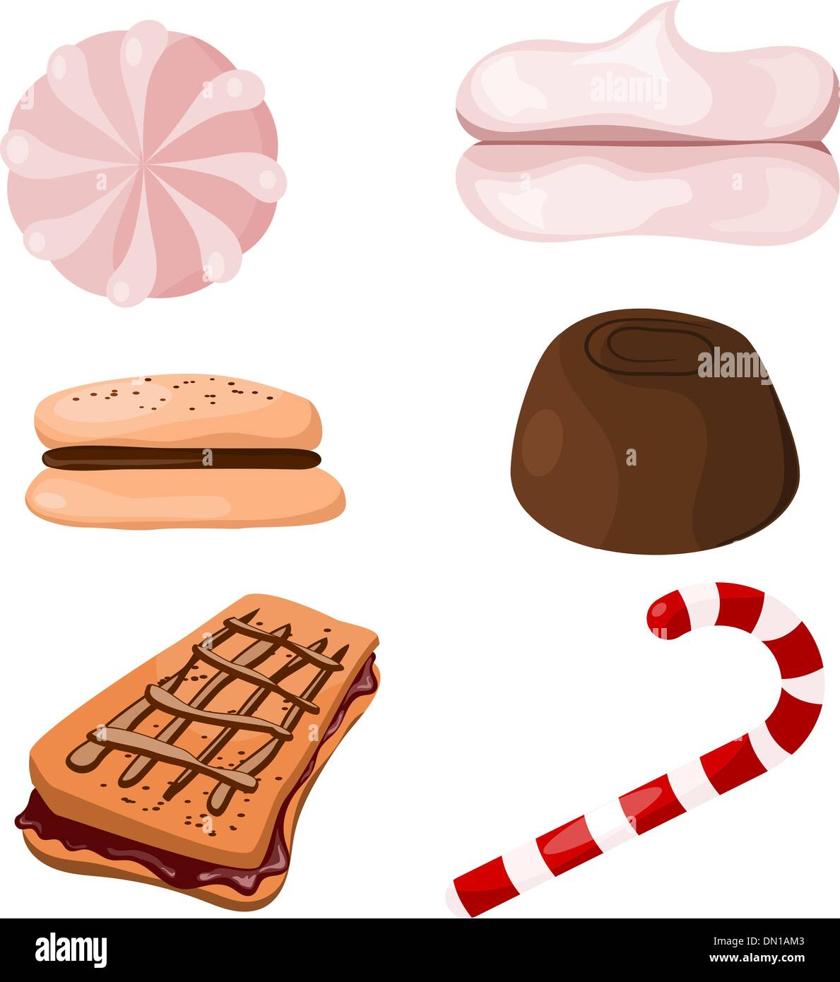 Set of sweets. Cartoon. eps10 Stock Vector Image & Art - Alamy