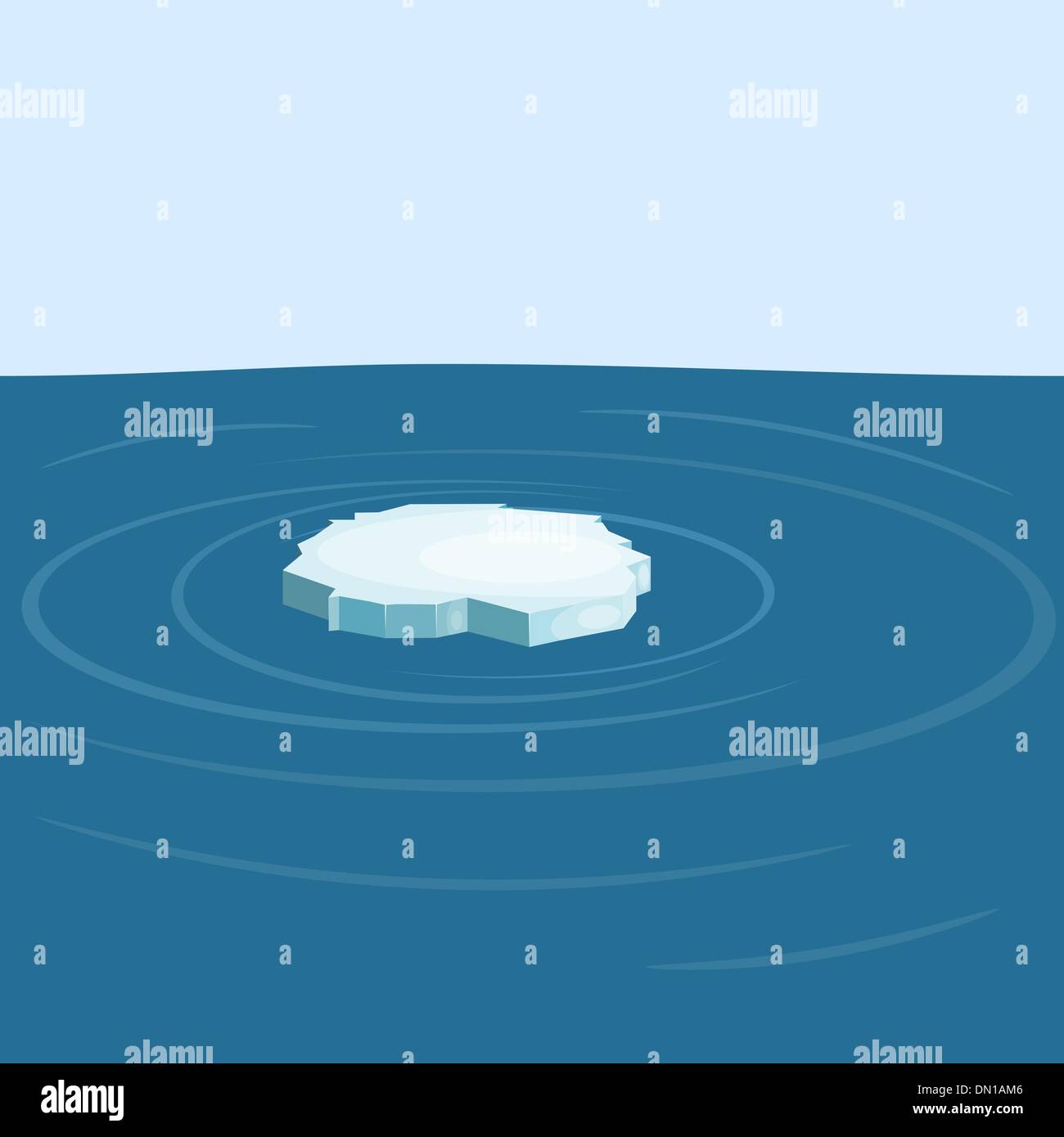 On bright day blue sea Stock Vector Images - Alamy