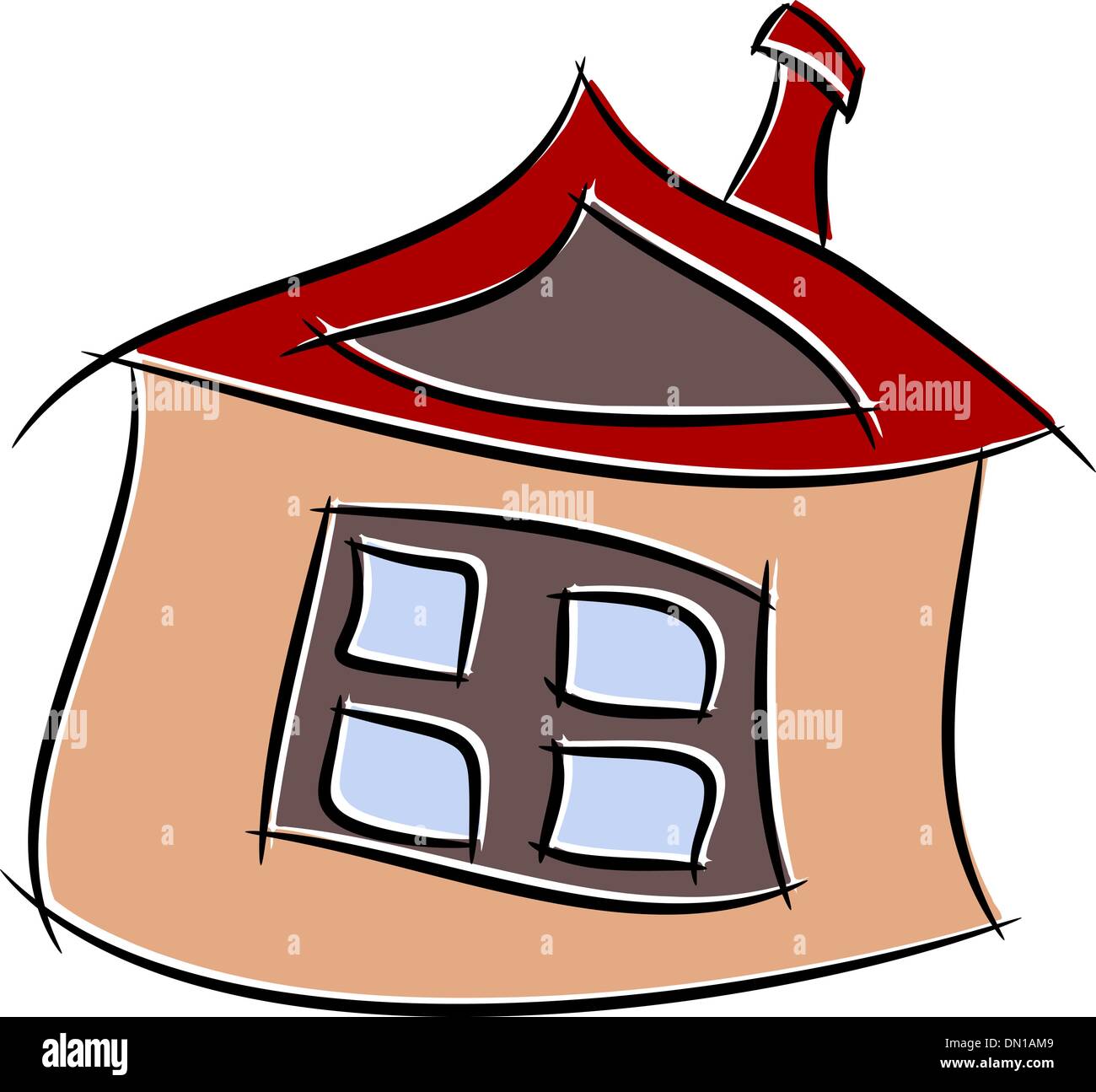 Graphic Cartoon house. eps10 Stock Vector Image & Art - Alamy