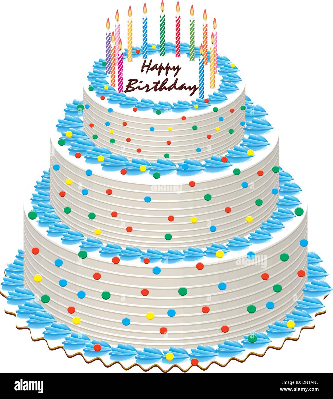 vector birthday cake Stock Vector Image & Art - Alamy