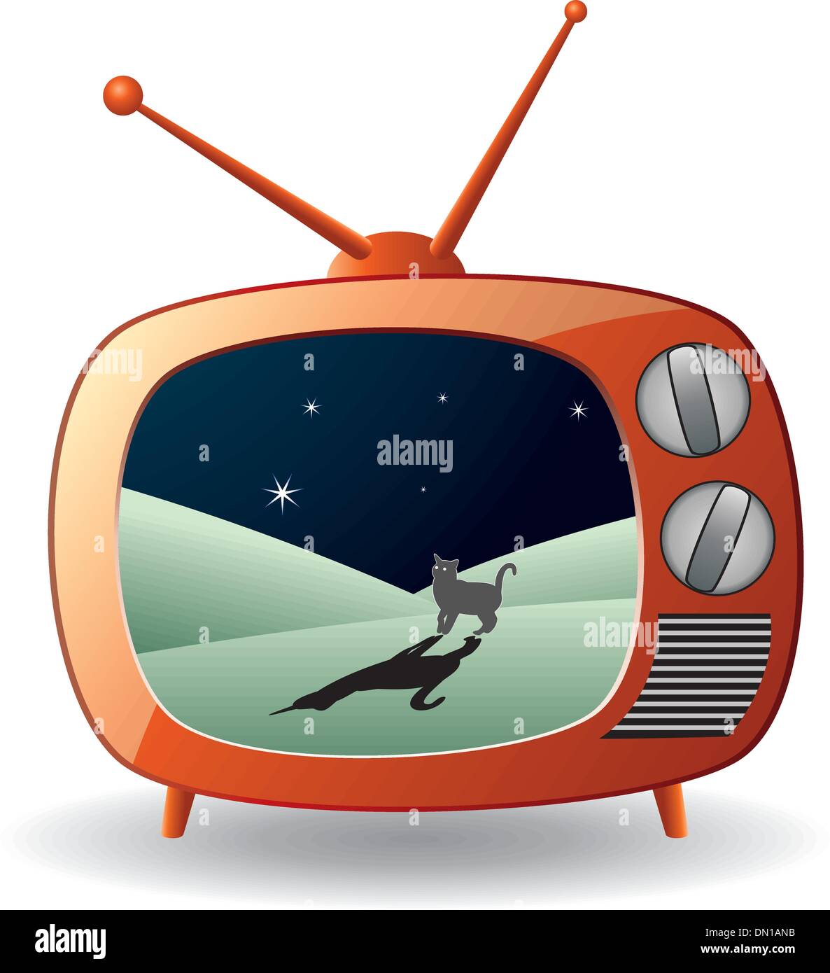 vector tv set Stock Vector Image & Art - Alamy