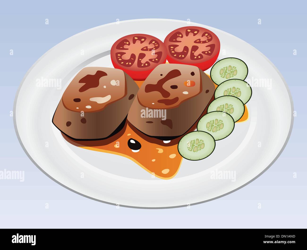 Steak meat roasted on Stock Vector Images - Alamy