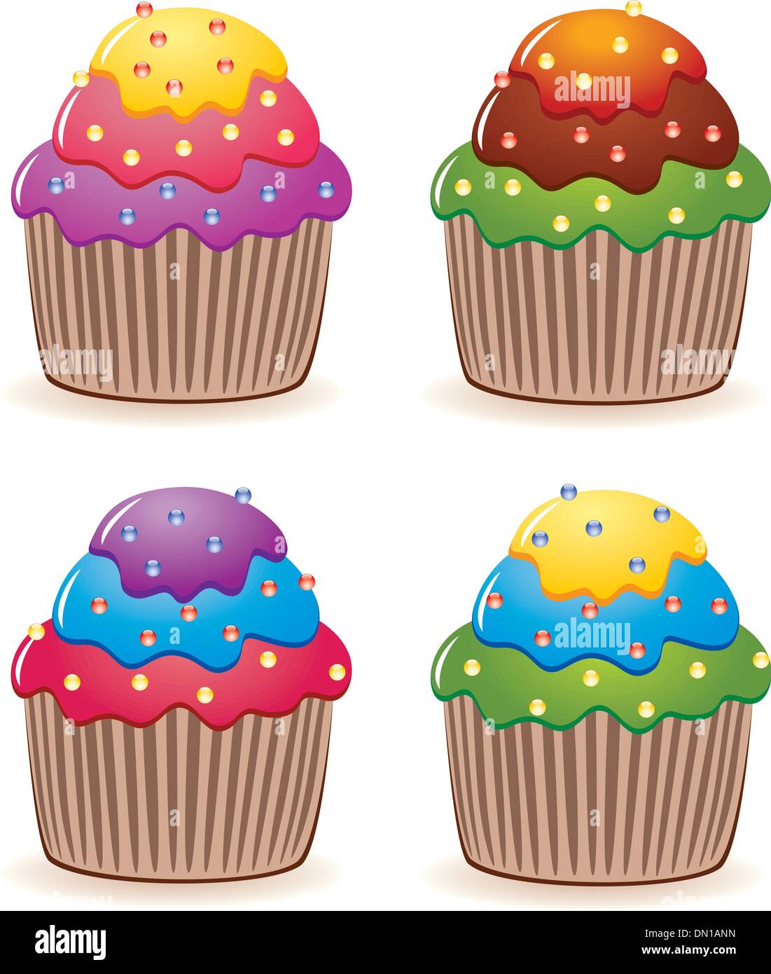 vector cupcakes Stock Vector Image & Art - Alamy