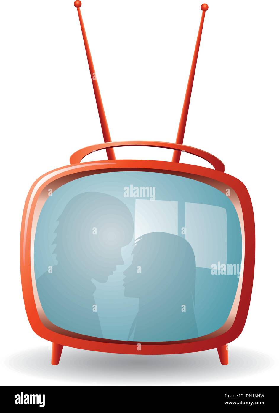 vector retro tv set Stock Vector Image & Art - Alamy