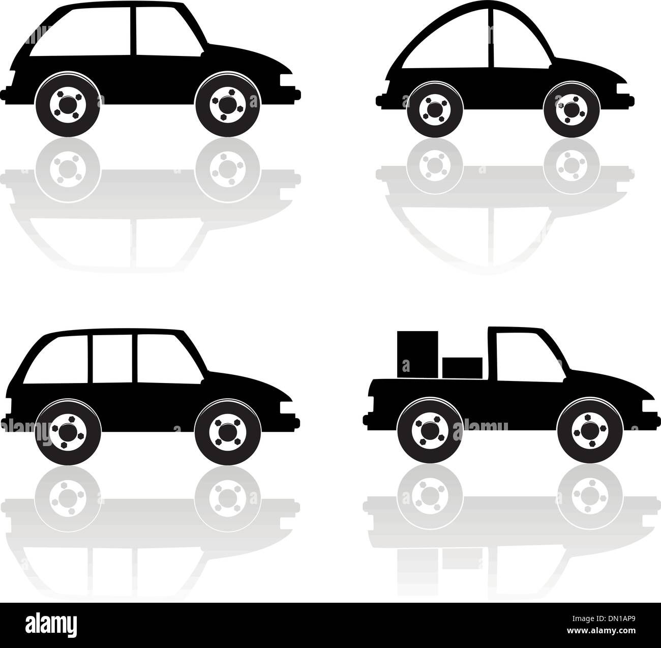vector set of cars Stock Vector Image & Art - Alamy