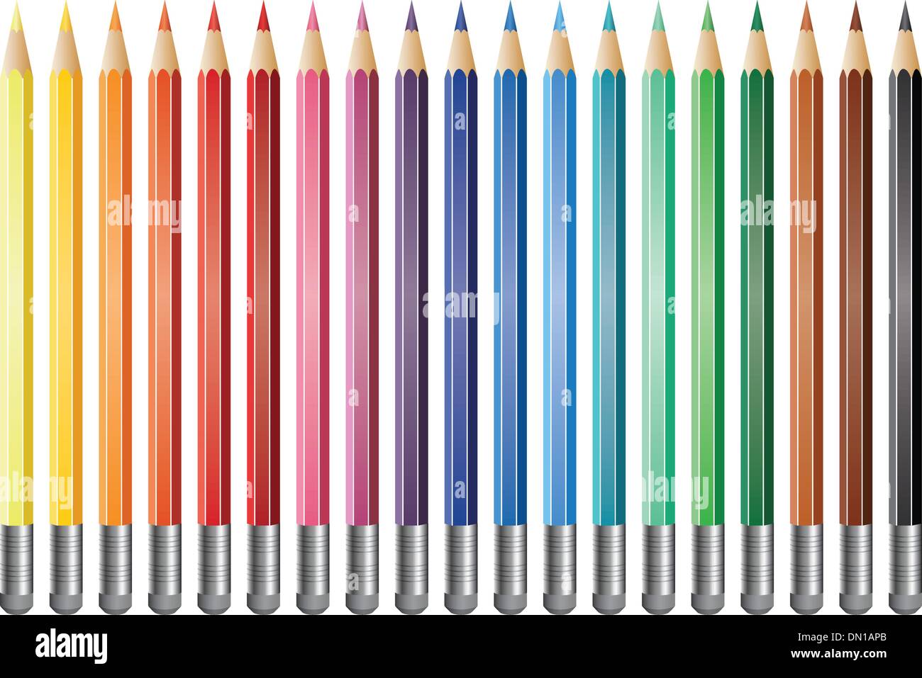 vector pencils Stock Vector Image & Art - Alamy