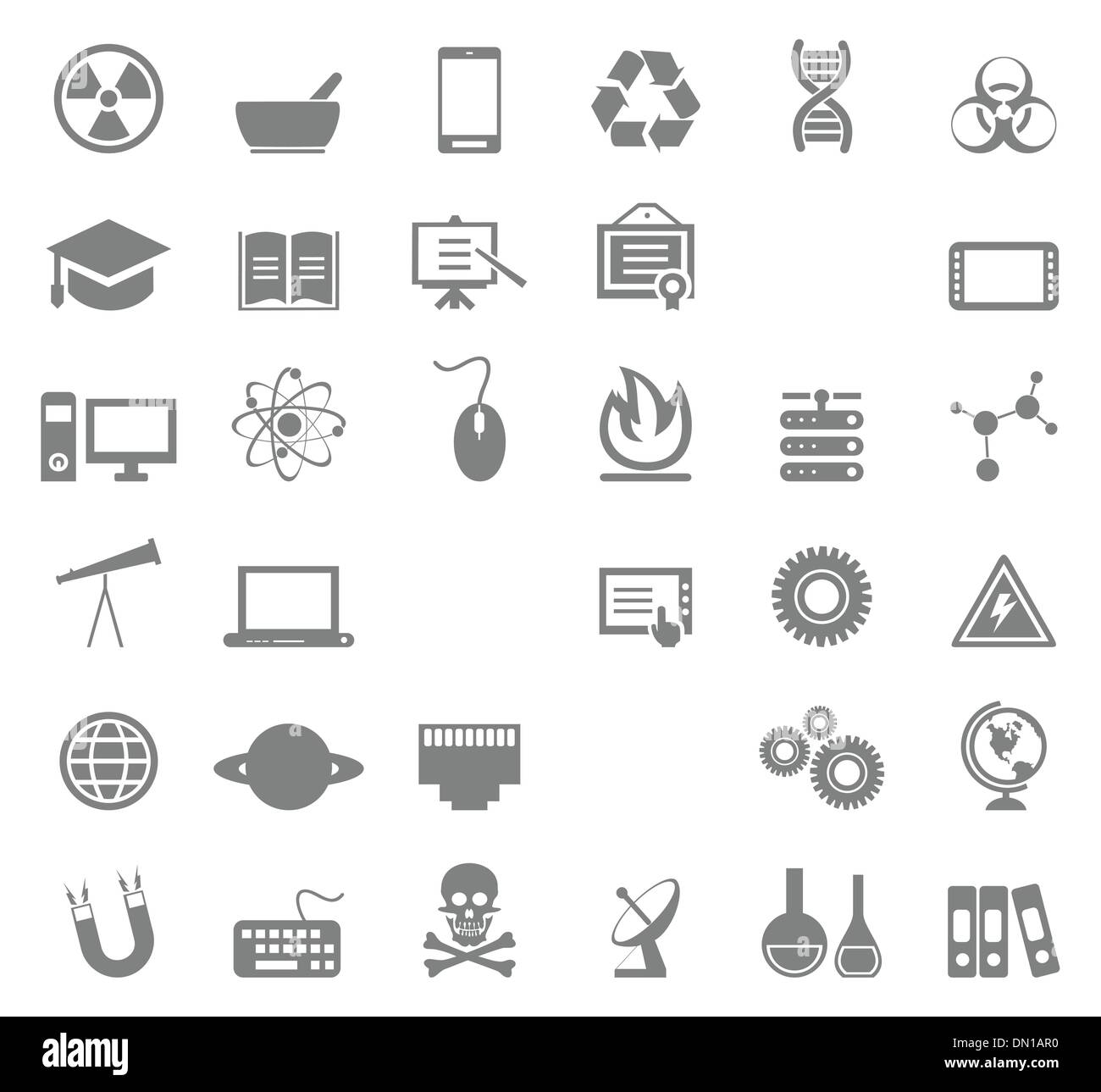 Physics with astronomy and space science Stock Vector Images - Alamy