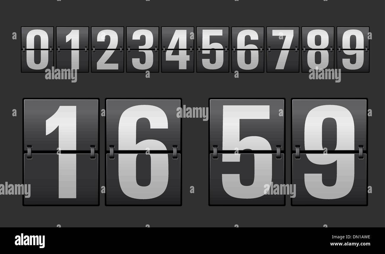 Plastic diary with digits set Stock Vector Image & Art - Alamy