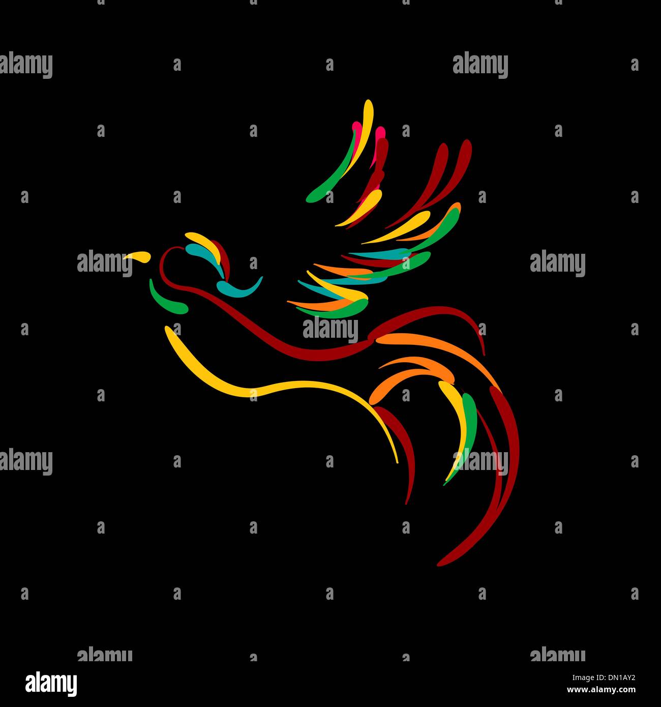 Stylish bird icon Stock Vector Image & Art - Alamy