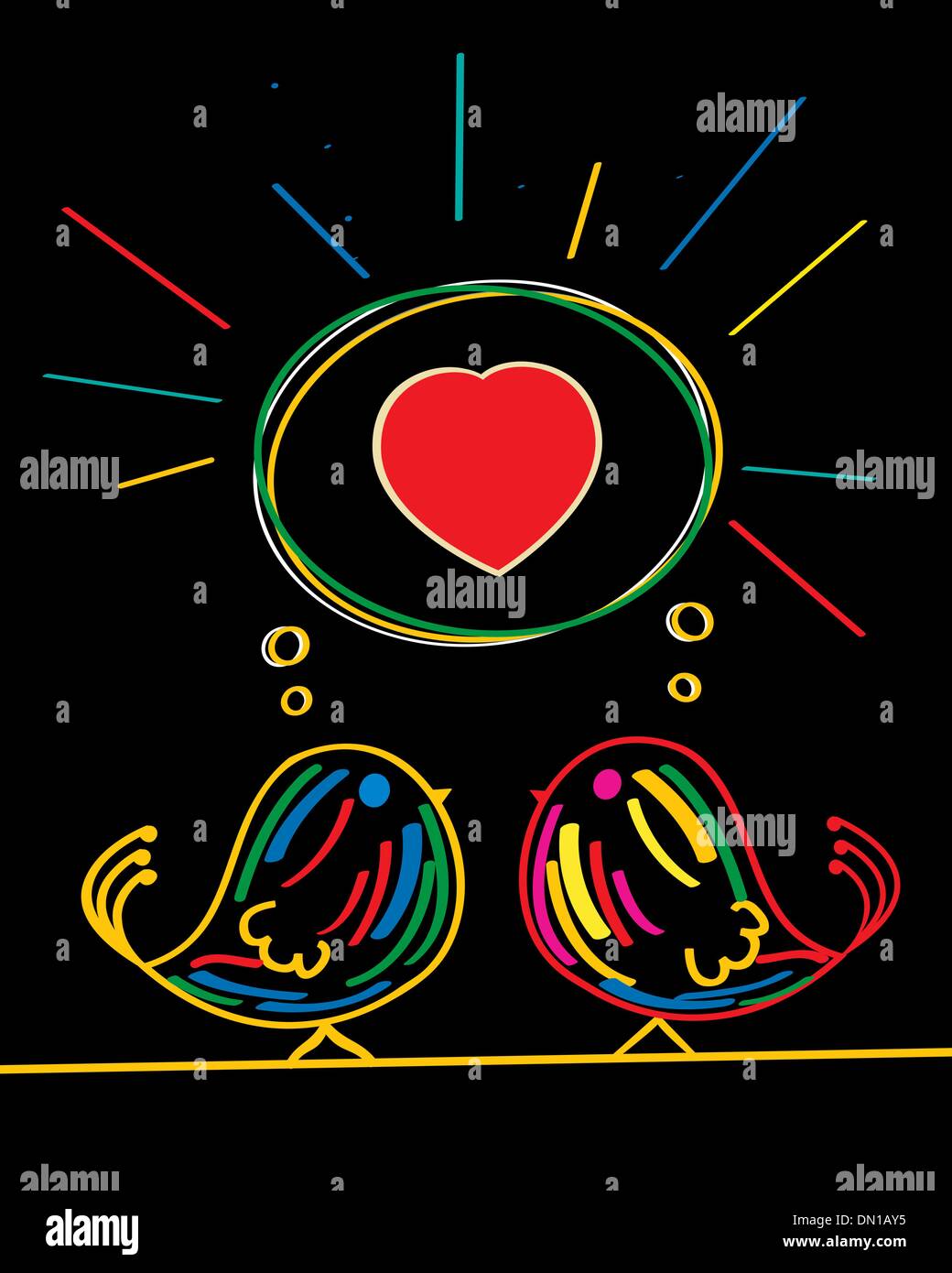 Blue lover Stock Vector Images - Alamy