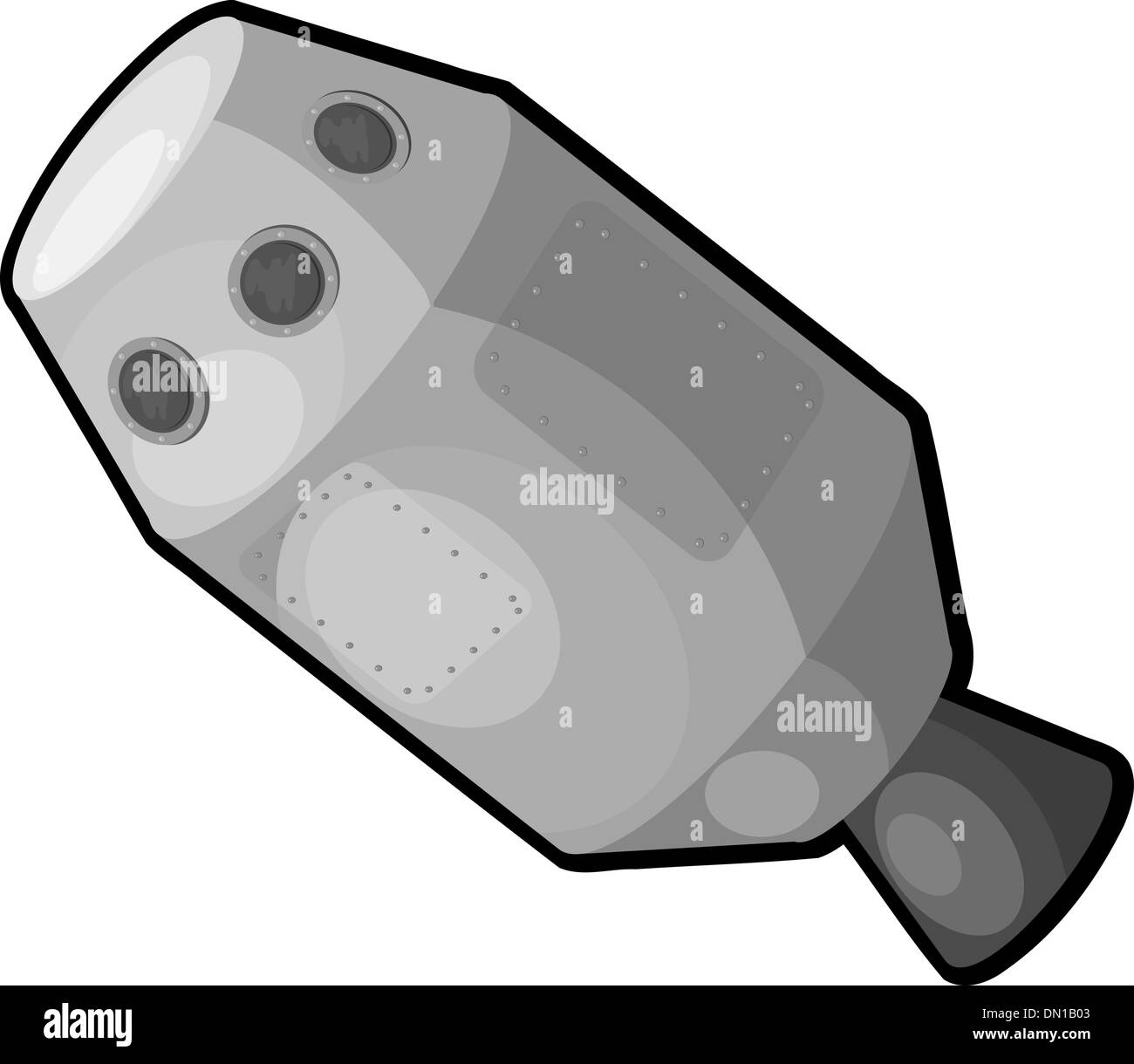 Retro space rocket flying Black and White Stock Photos & Images - Alamy