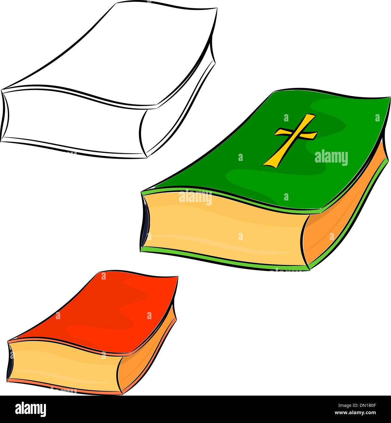 Cartoon textbook characters school Stock Vector Images - Alamy