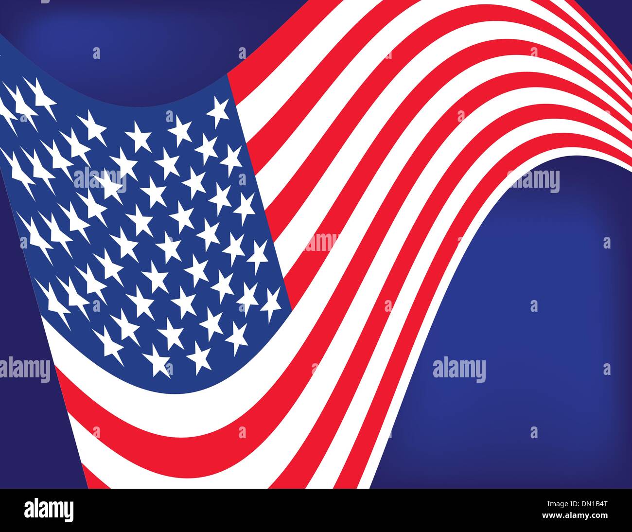 American flag flying Stock Vector Images - Alamy