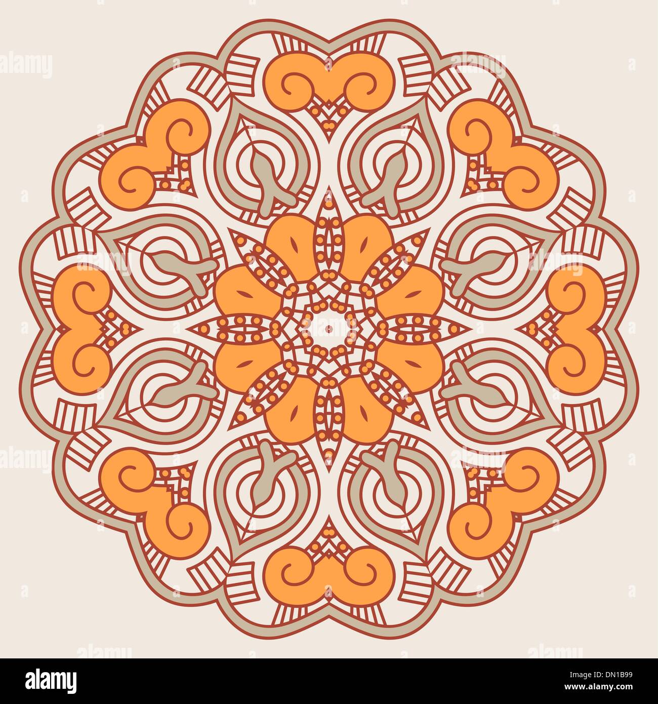 Ornamental round pattern Stock Vector Image & Art - Alamy