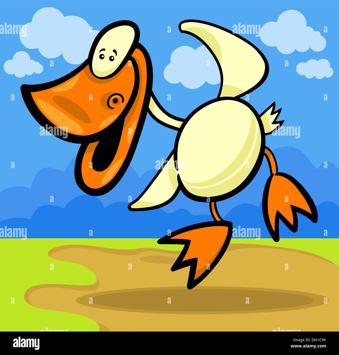 cartoon duck or duckling Stock Vector Image & Art - Alamy