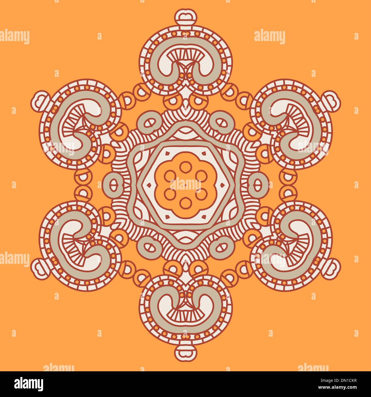 Round frame ancient pattern hi-res stock photography and images - Alamy