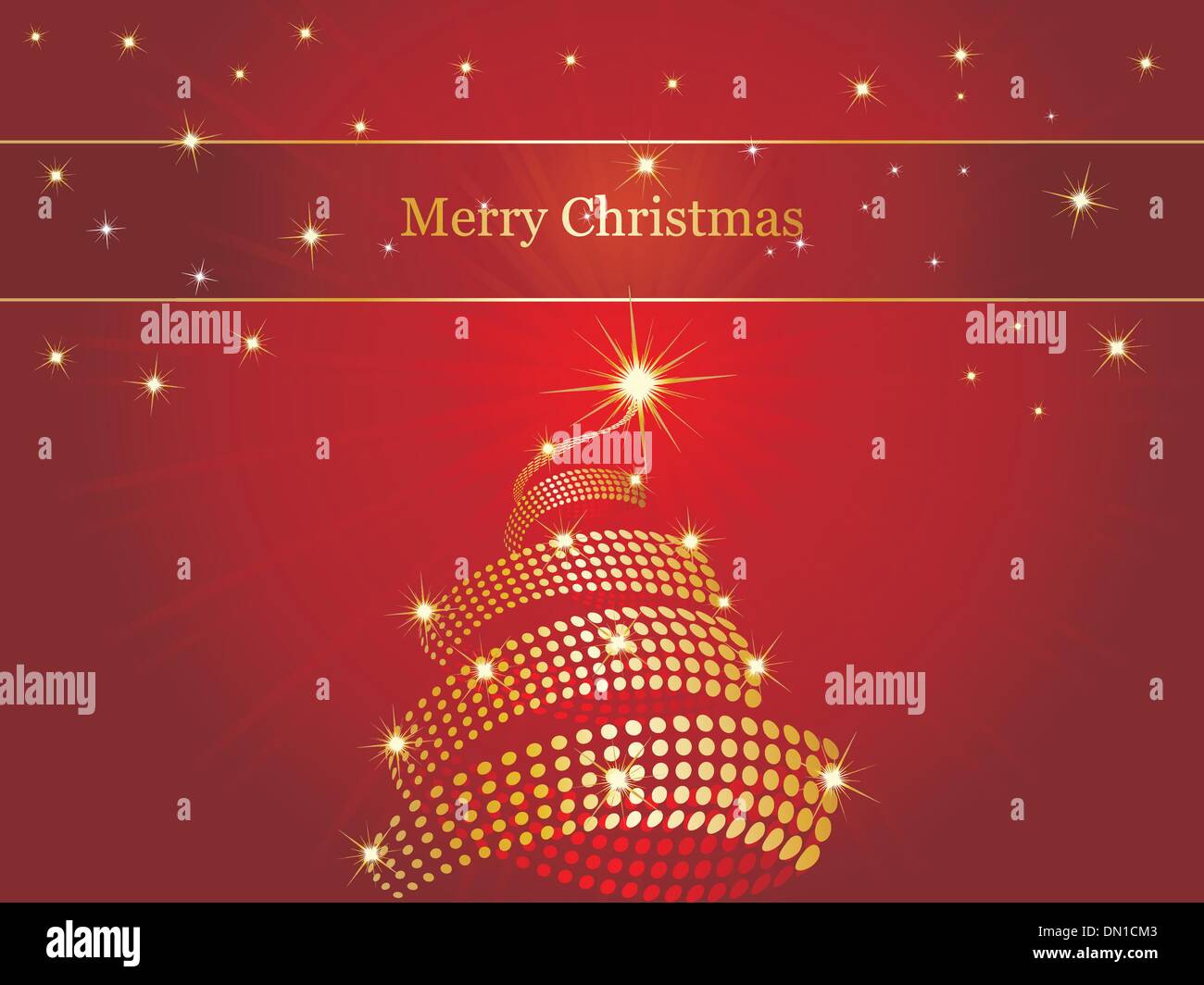 christmas background with tree and stars, wallpaper Stock Vector Image ...