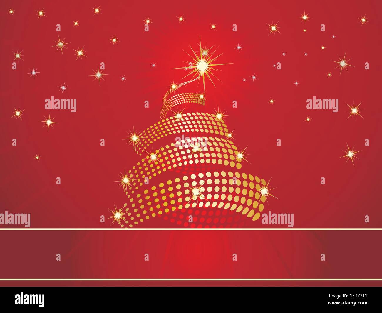 christmas stars background with tree, wallpaper Stock Vector Image ...