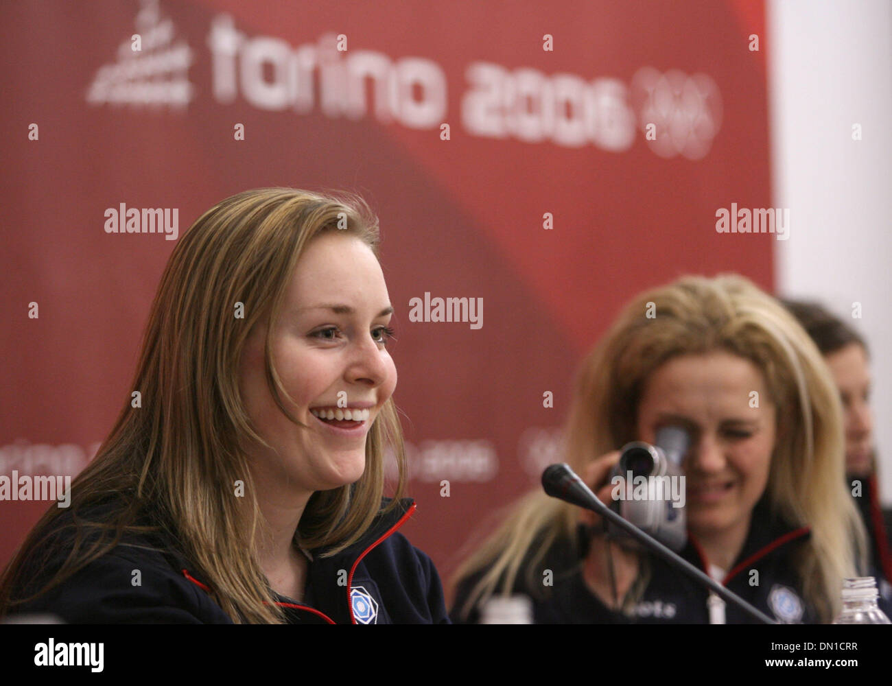 Feb 09, 2006; Turin, Italy; Burnsville native Lindsay Kildow answered a ...