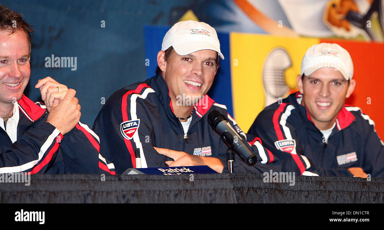 Feb 10, 2006; Miramar, CA, USA; BOB and MIKE BRYAN with PATRICK MCENROE ...