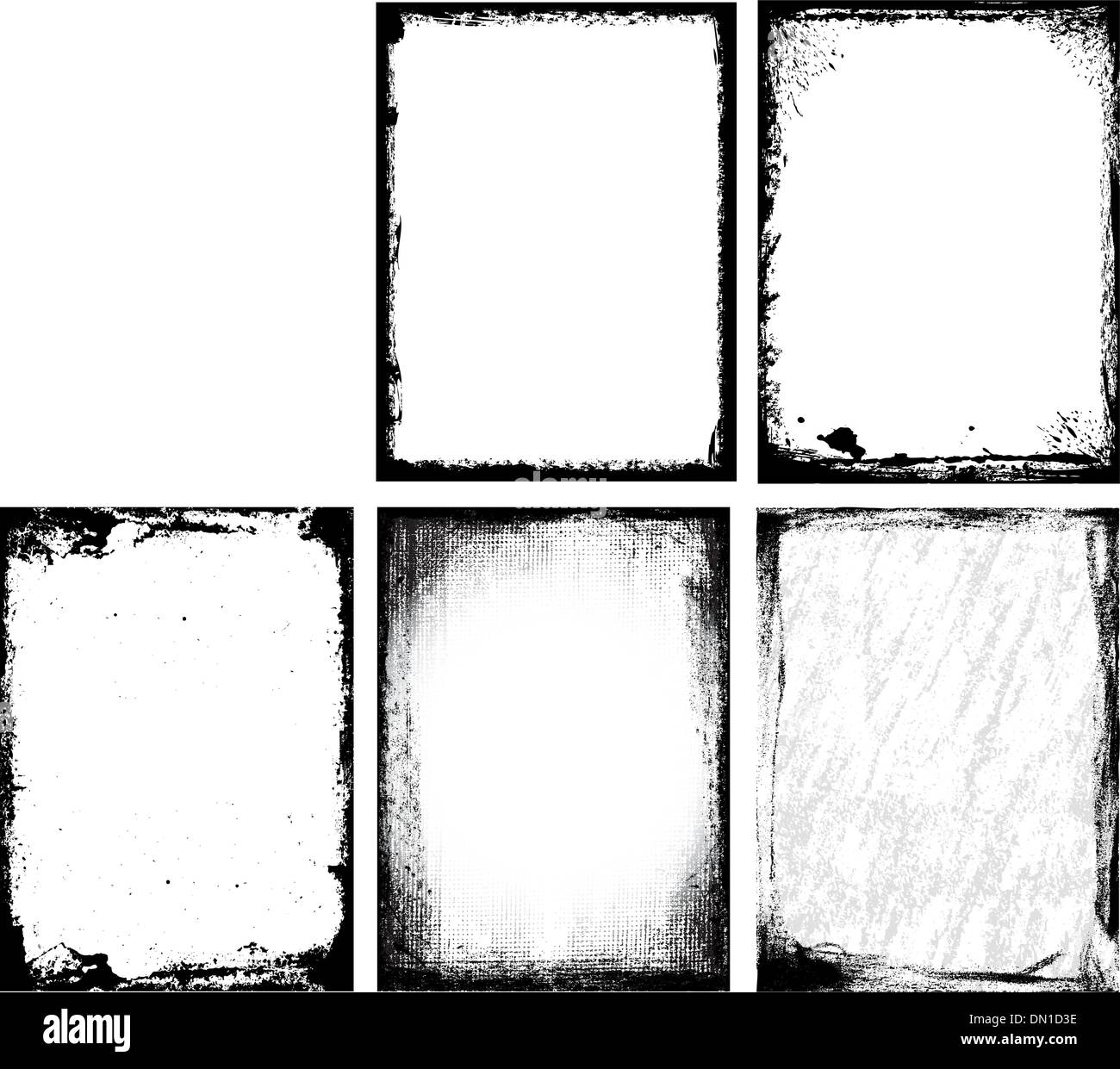 Grunge Frames & Textures Stock Vector Image & Art - Alamy