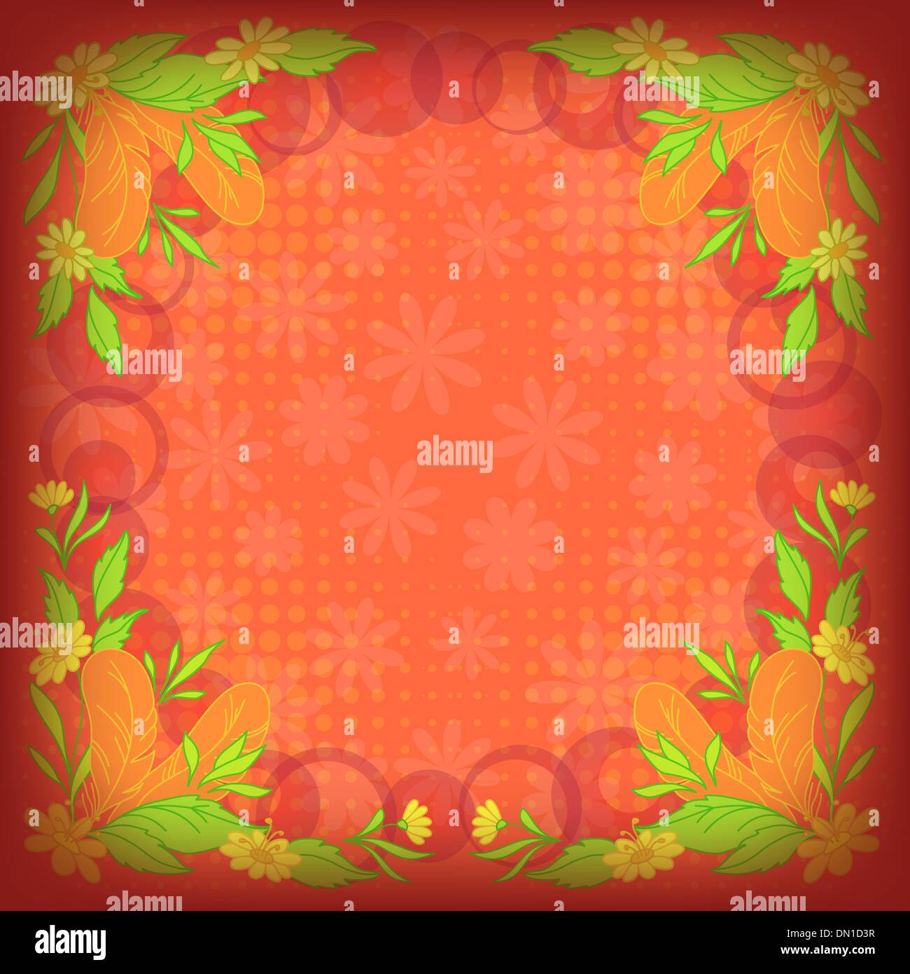 Yellow red pink flowers Stock Vector Images - Alamy