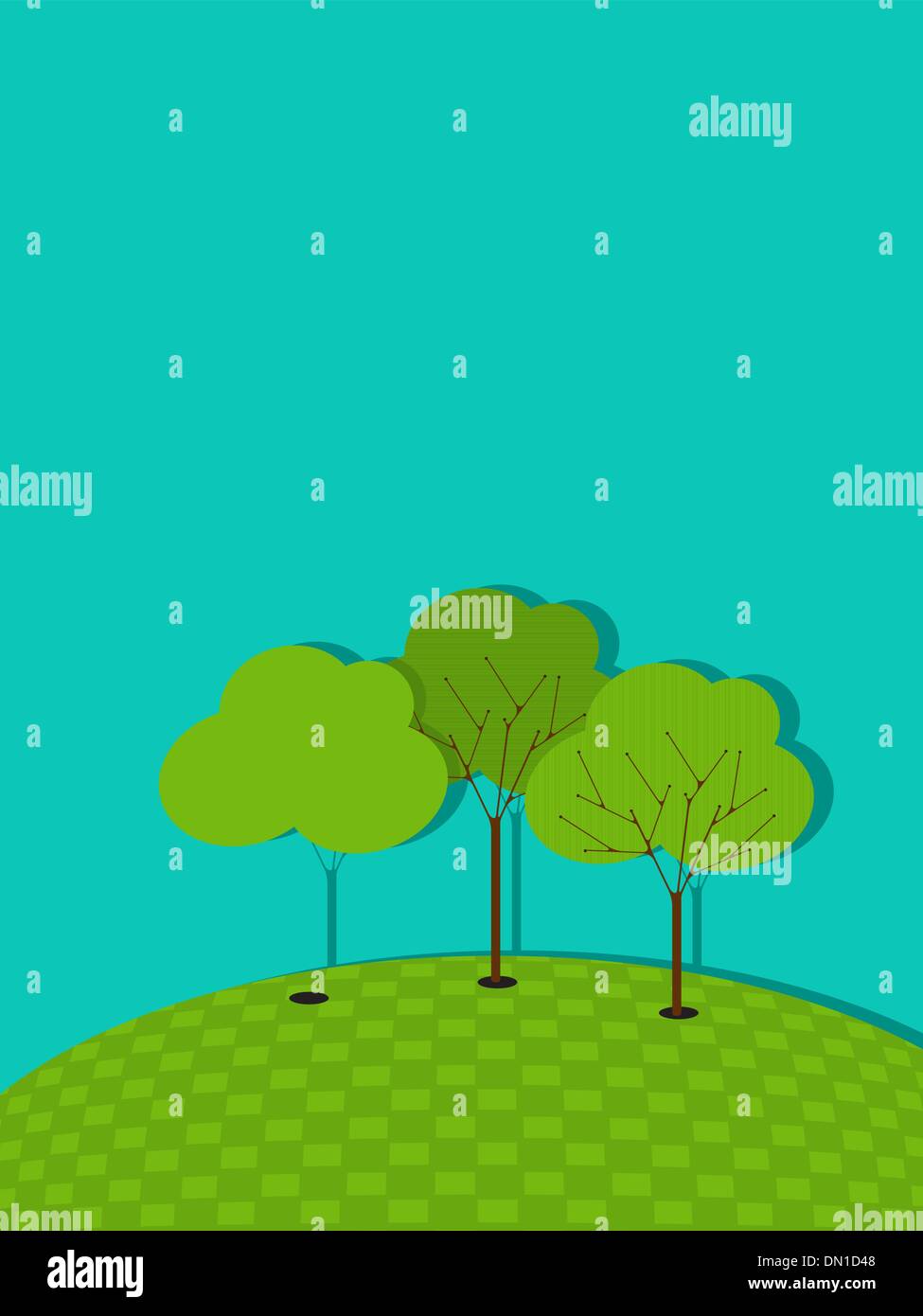 Lush tropical forest background Stock Vector Images - Alamy