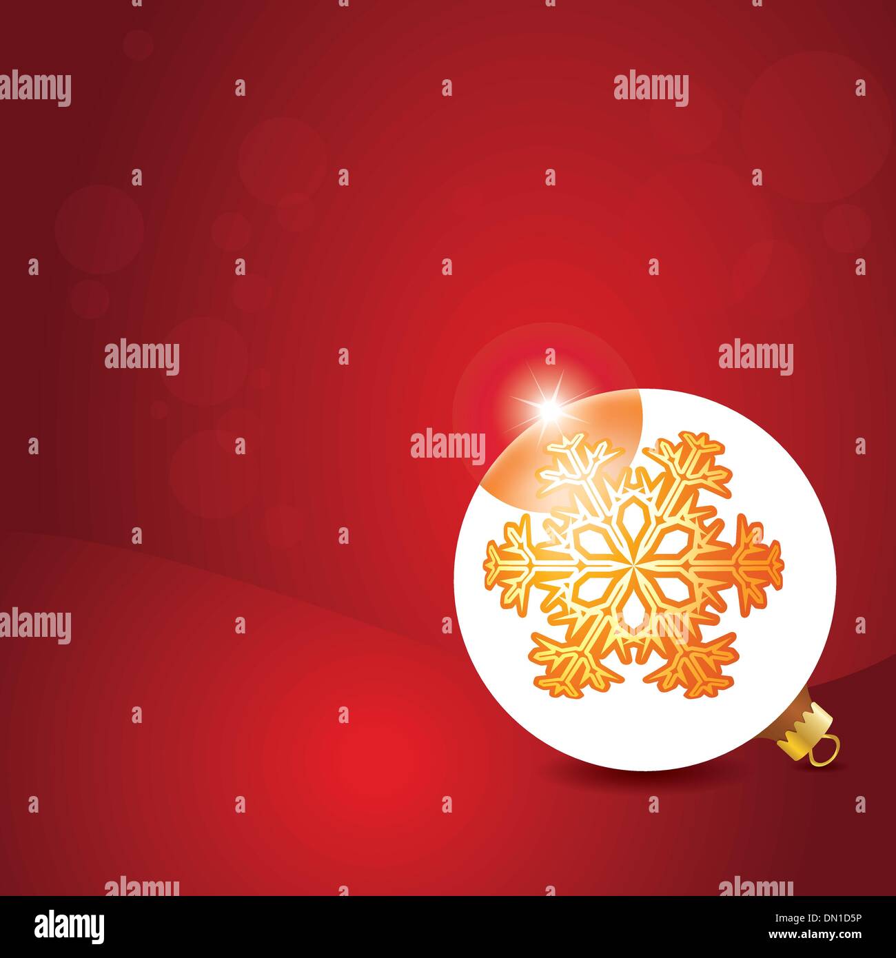 Christmas Ball with Snowflake Decoration Stock Vector Image & Art - Alamy