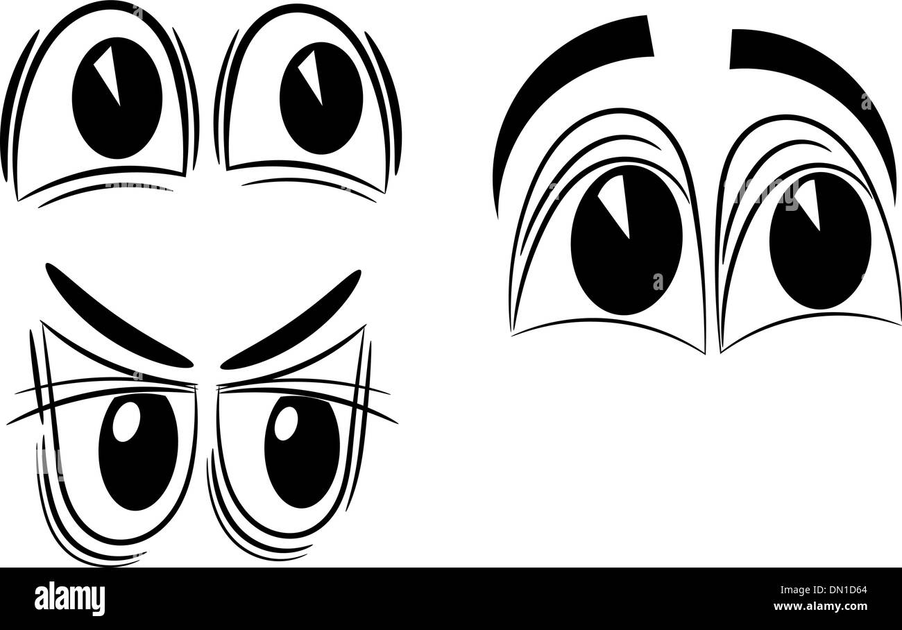 Cartoon eyes. eps10 Stock Vector Image & Art - Alamy