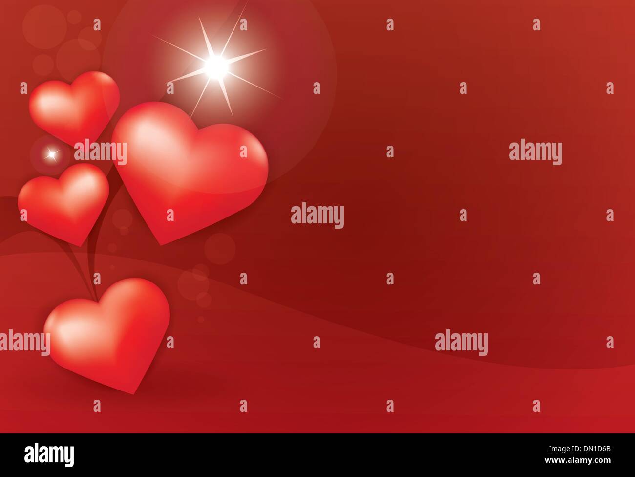 Heart star red background Stock Vector Image & Art - Alamy