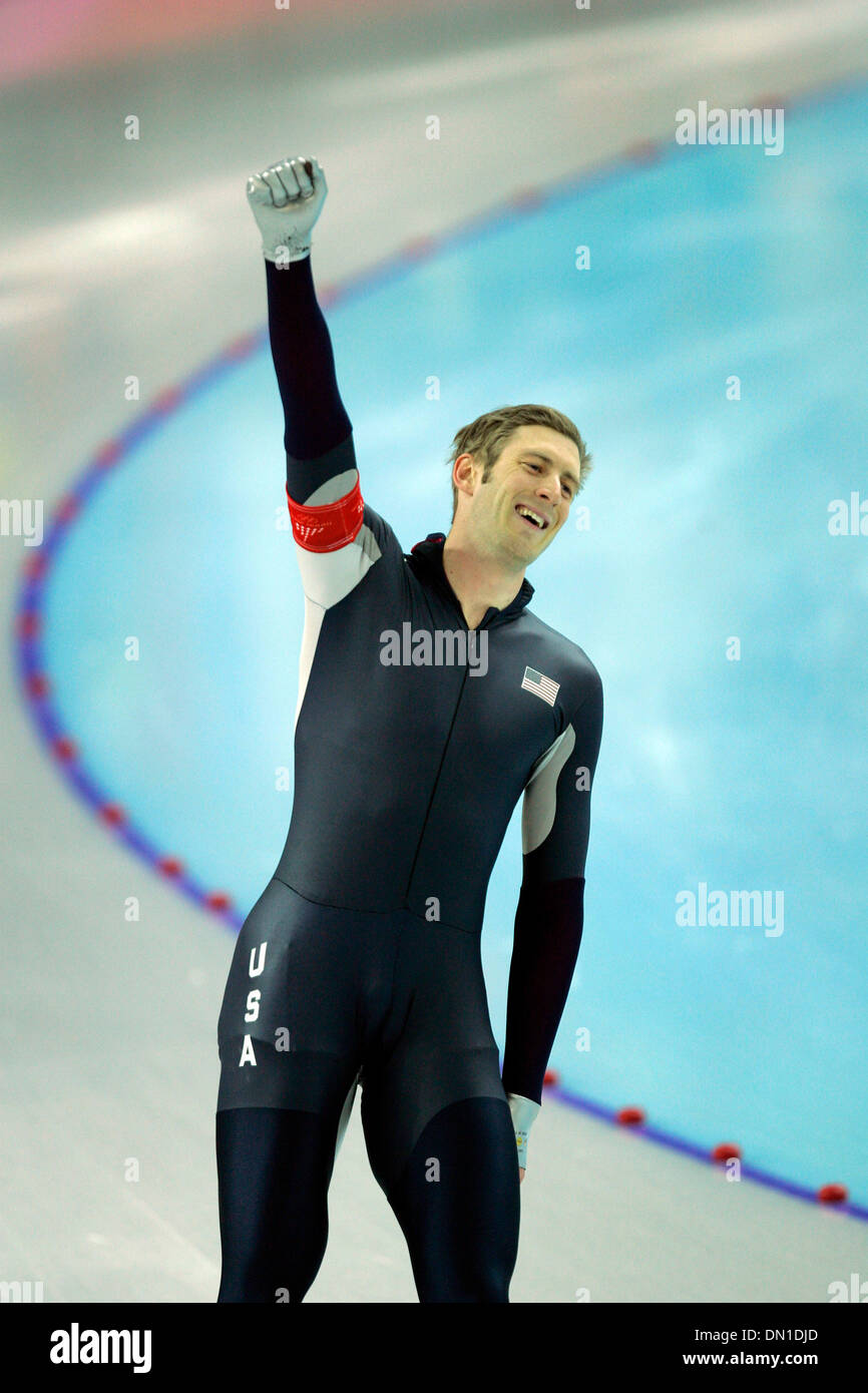 Feb 13, 2006; Turin, ITALY; Speed skater JOEY CHEEK of the United ...