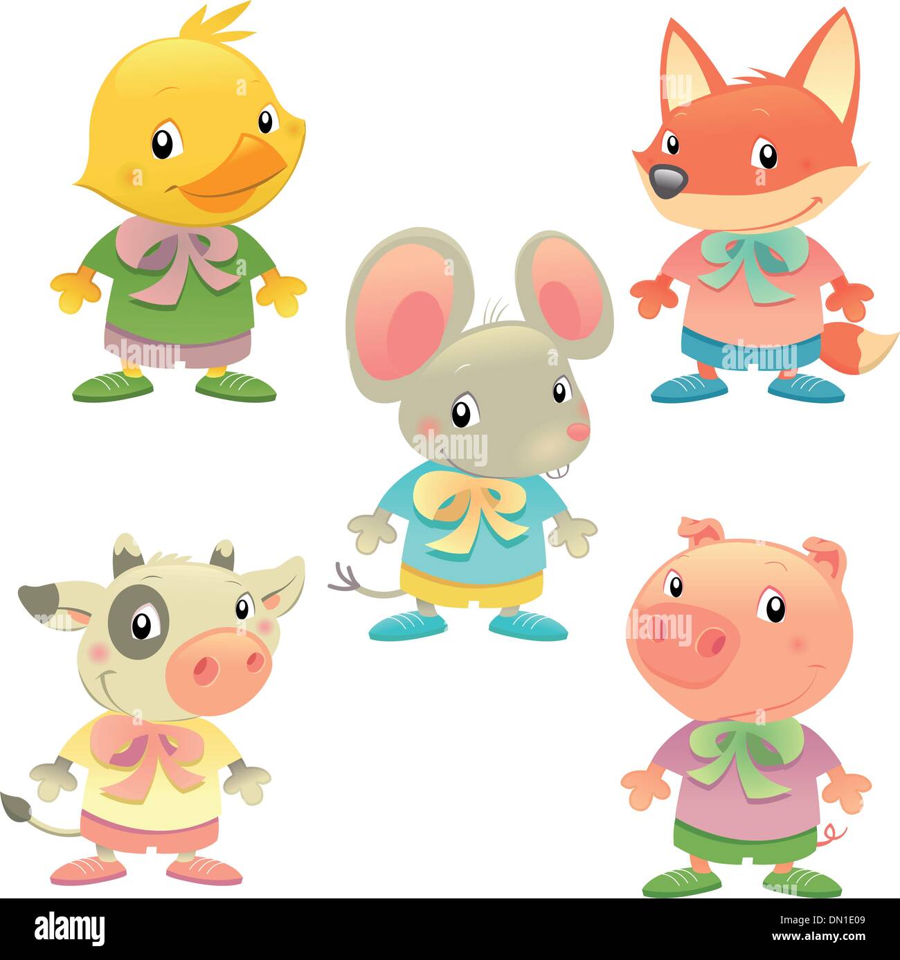 Cute animal family Stock Vector Image & Art - Alamy