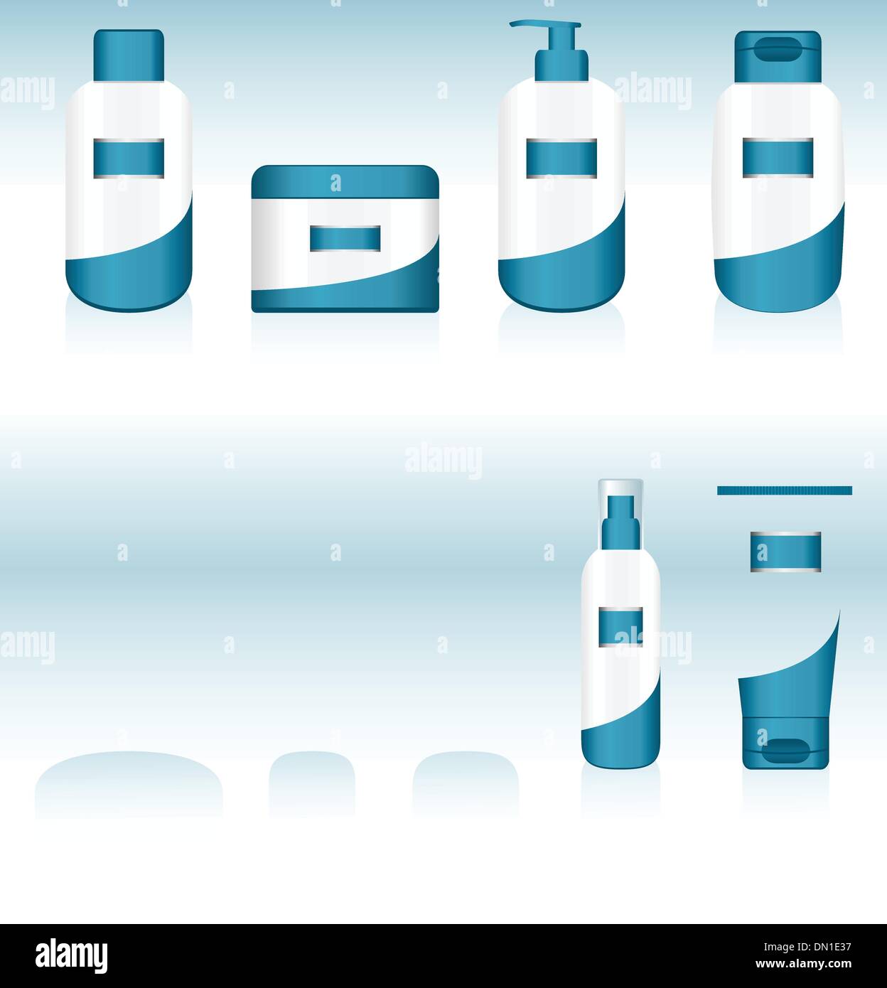 Cosmetic transparent cream jar Stock Vector Images - Alamy