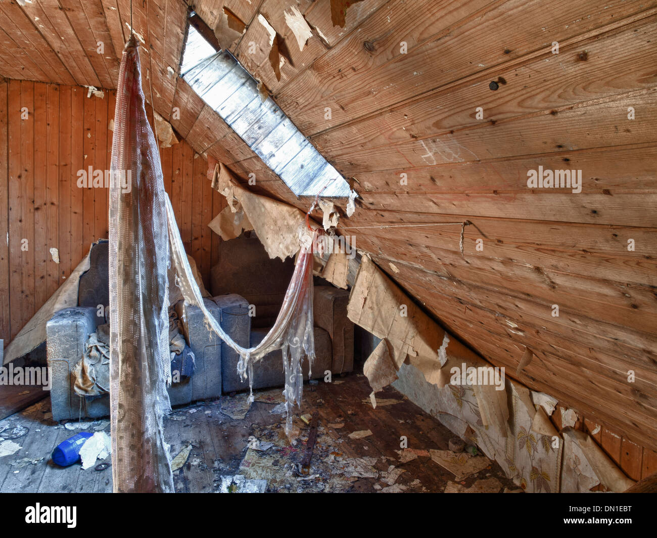 Interior of Abandoned Croft House, Isle of Lewis Stock Photo - Alamy