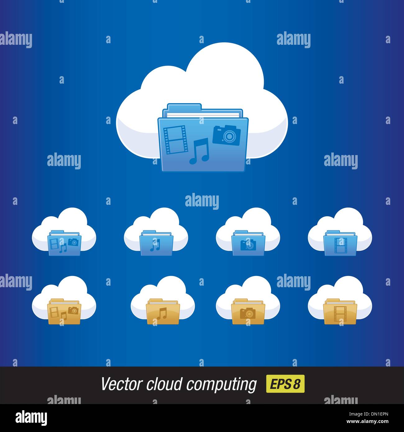 icons cloud computing Stock Vector Image & Art - Alamy