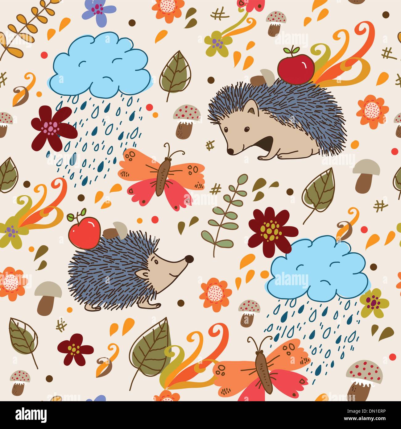 Autumn Seamless Texture Stock Vector Image And Art Alamy