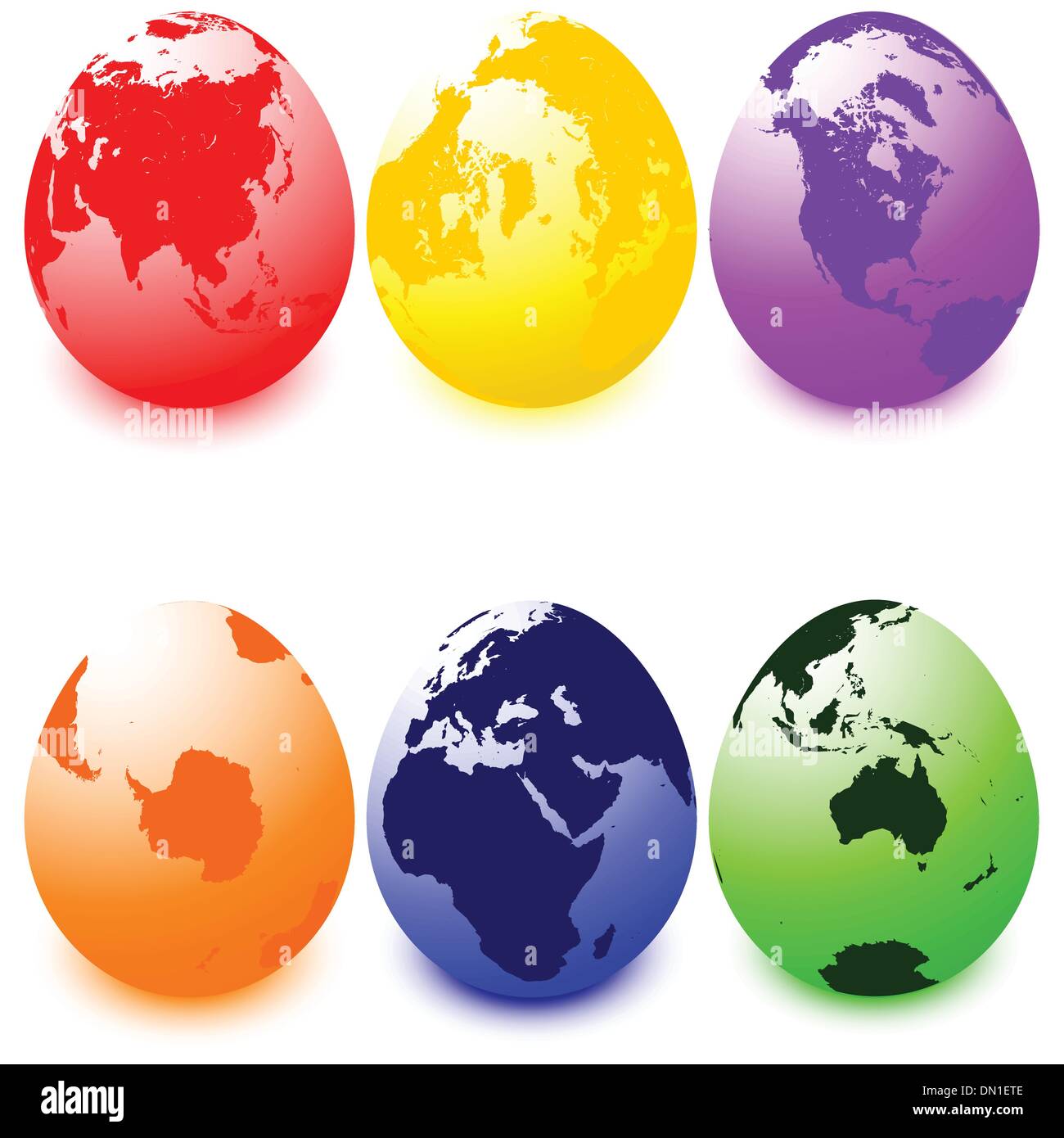 Eggs colors Stock Vector Images - Alamy