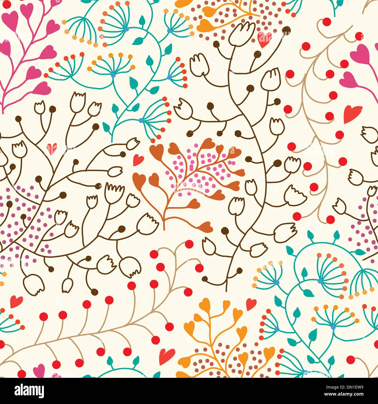 Foral seamless pattern in vector Stock Vector Image & Art - Alamy