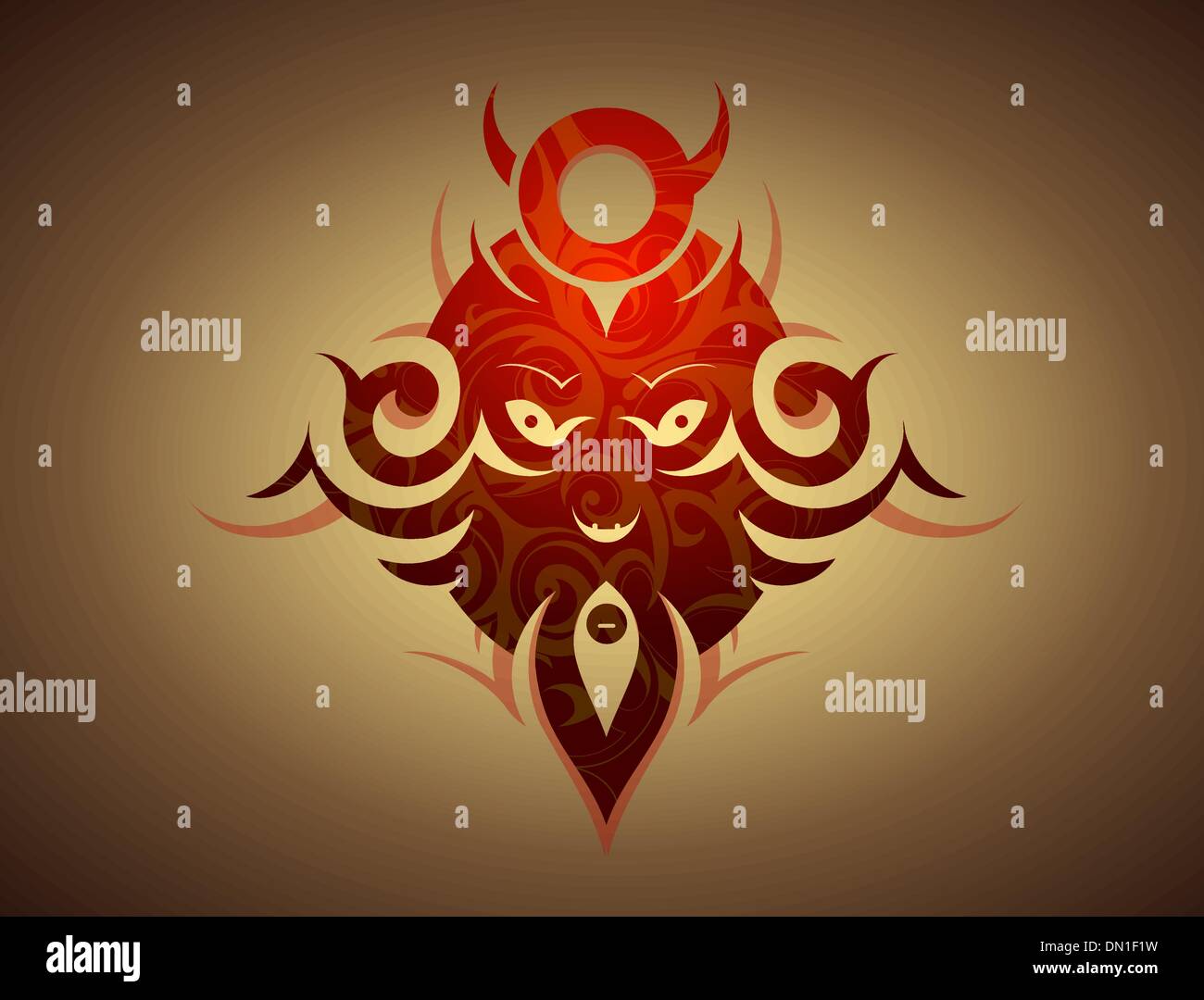 Scary mask Stock Vector Images - Alamy