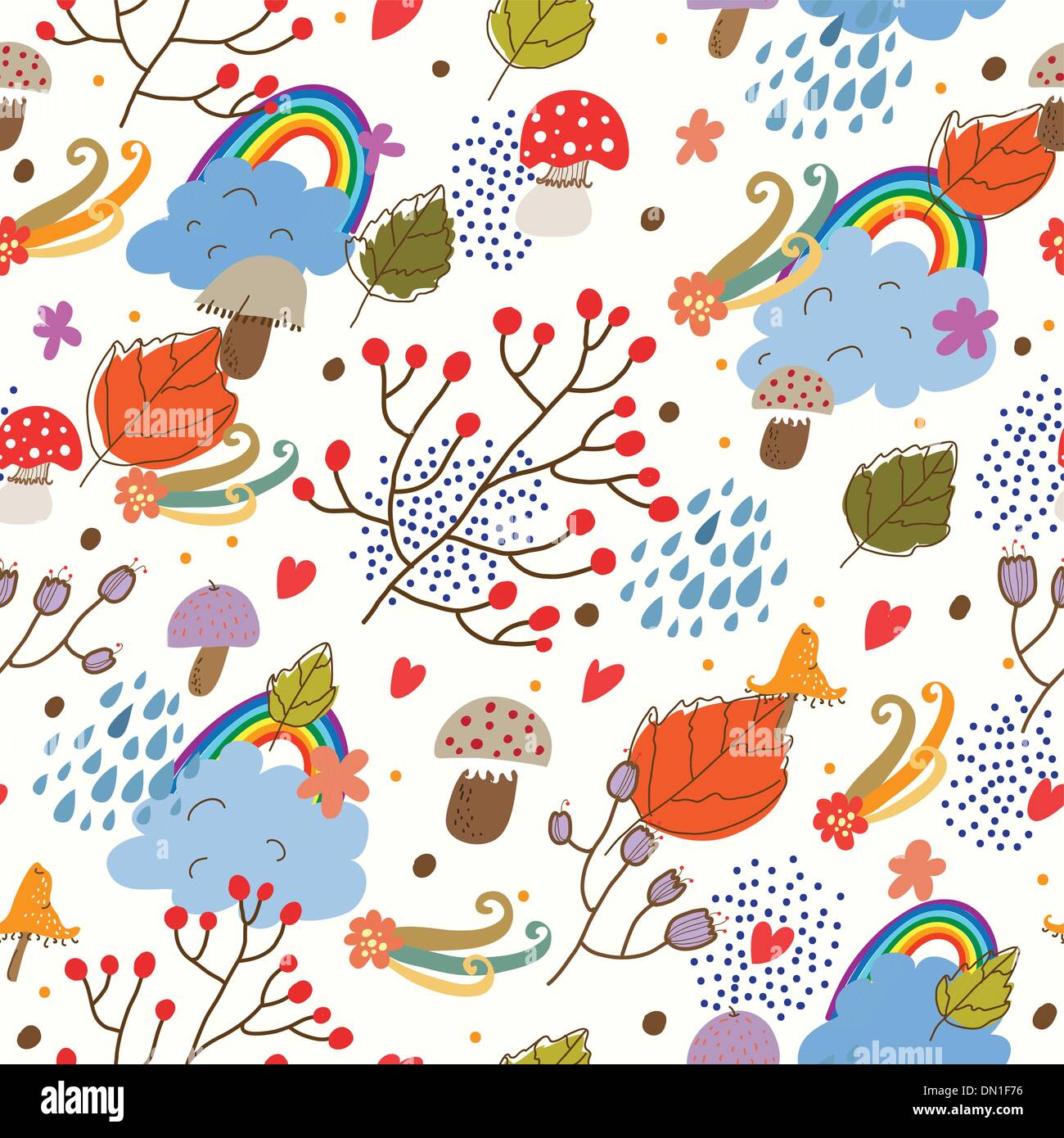 Autumn Seamless Texture Stock Vector Image And Art Alamy