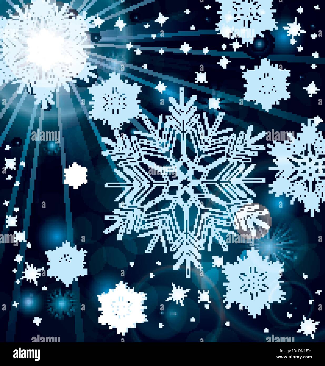 Snowflake stars abstract vector Stock Vector Image & Art - Alamy