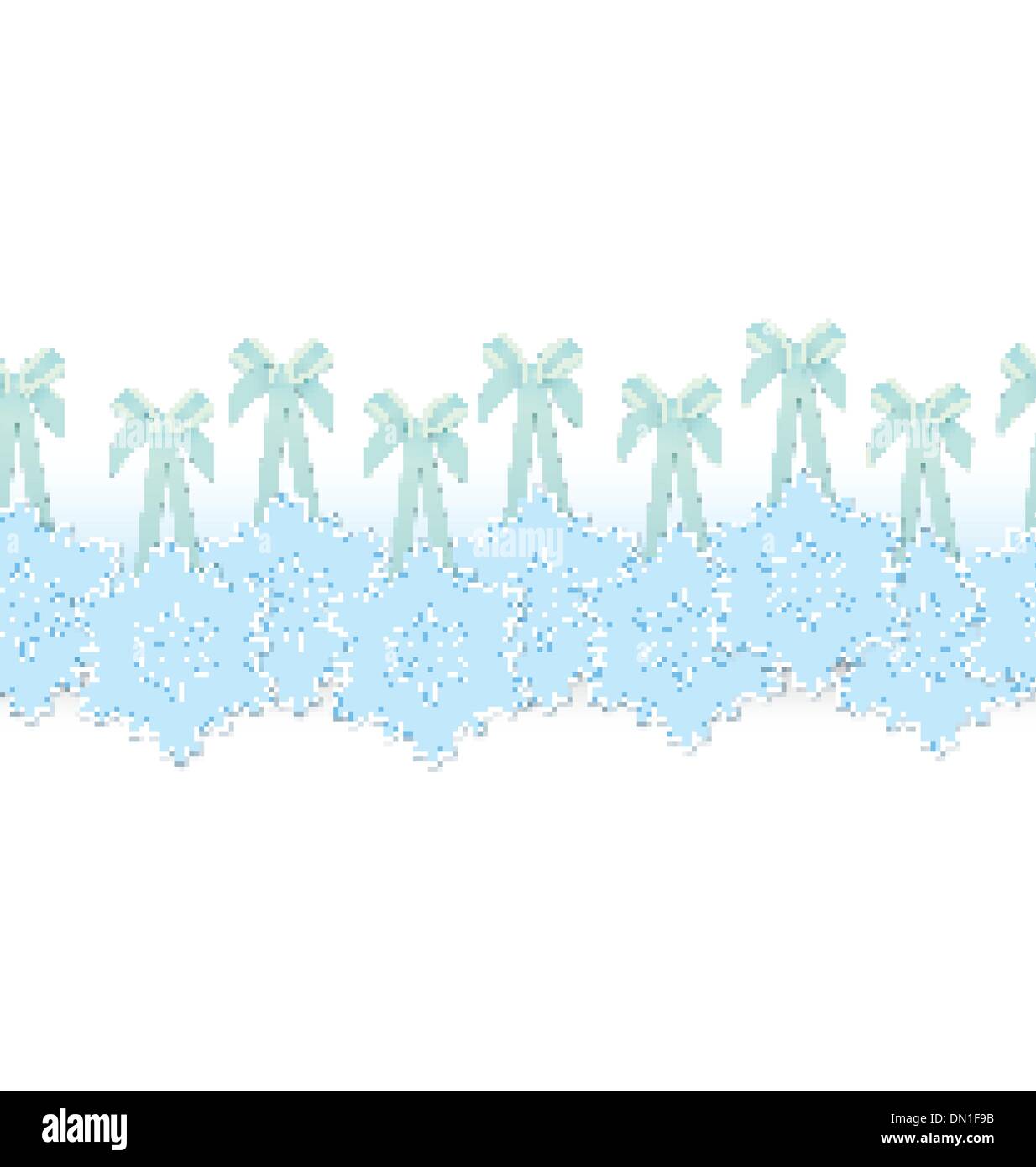 Winter snowflake border on Stock Vector Images - Alamy