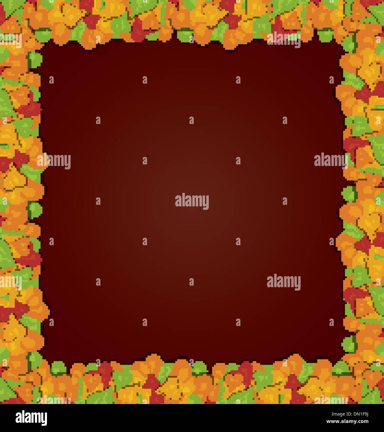 Leaves pop up frame vector Stock Vector Image & Art - Alamy