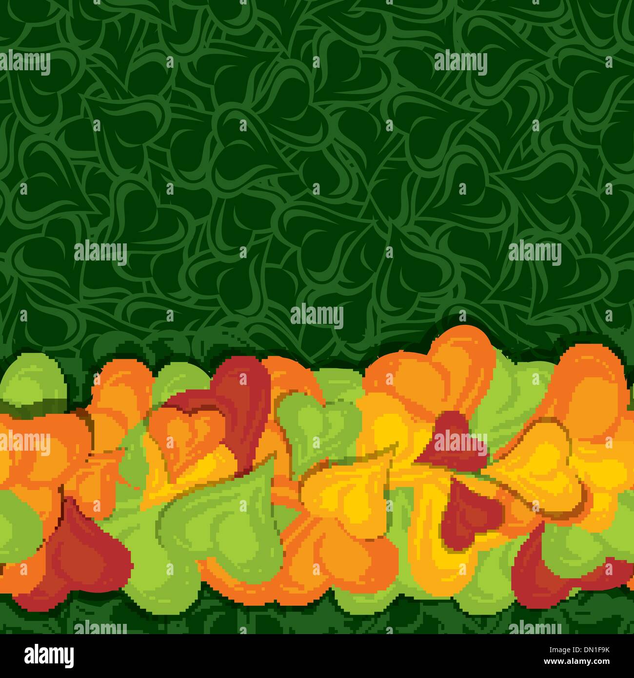 Leaves pop up border vector Stock Vector Image & Art - Alamy